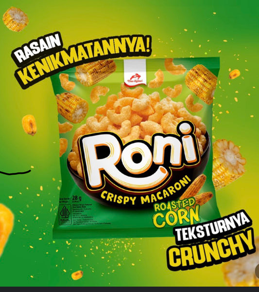 Dua Kelinci Roni Crispy Macaroni Roasted Corn 140 gr - TOKOPOINT.COM