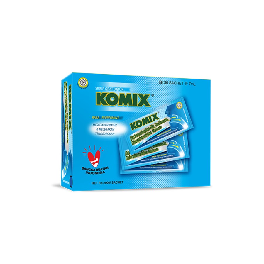 Komix Sirup Obat Batuk G-Formula Peppermint 5x7ml - TOKOPOINT.COM