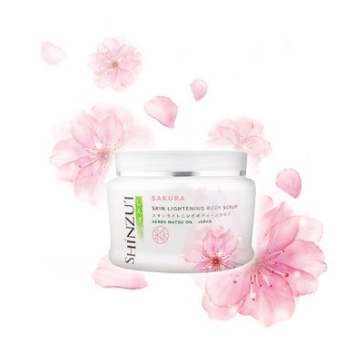 SHINZU'I Sakura Skin Lightening Body Scrub 200g - TOKOPOINT.COM