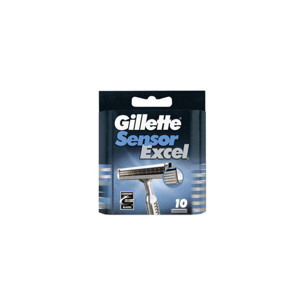 Gillette Sensor Excel Razor Blades Men 10pcs - TOKOPOINT.COM