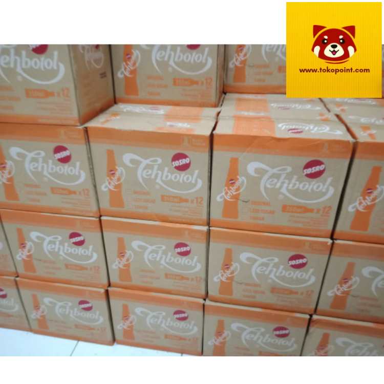 1 box 12 bottles Sosro Teh Botol Jasmine Tea 350ml - TOKOPOINT ...