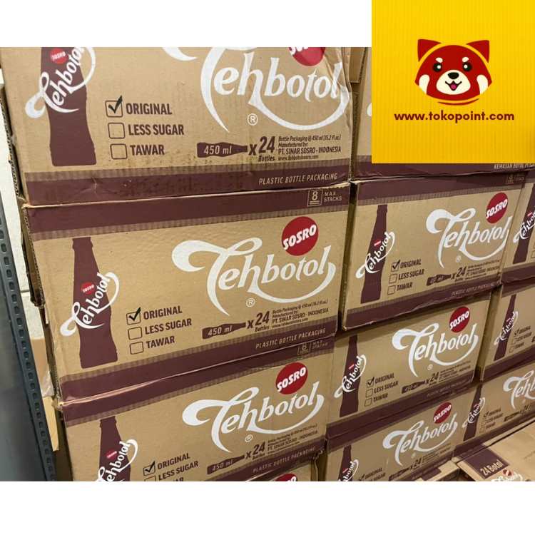 1 box Teh botol sosro 450ml x 24 - TOKOPOINT.COM - TOKOPOINT.COM