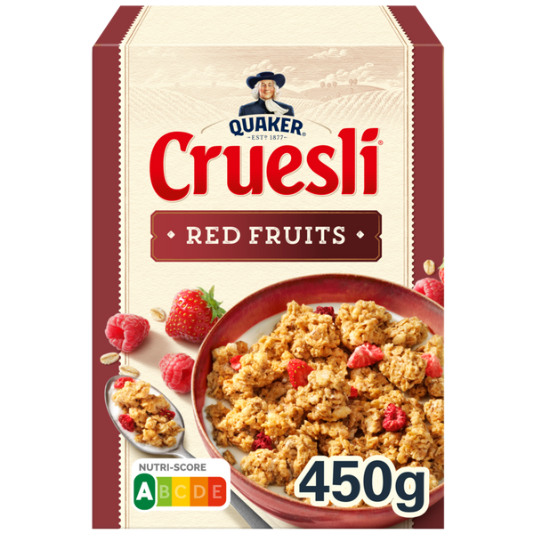 Quaker Cruesli Red Fruits 450g - TOKOPOINT.COM