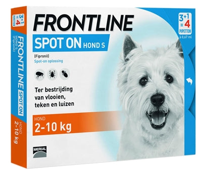 FRONTLINE HOND SPOT ON SMALL 4 PIPET 2-10 KG - TOKOPOINT.COM