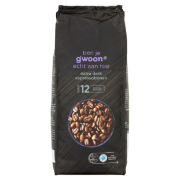 Gwoon Espressobonen Extra Dark 500g - TOKOPOINT.COM