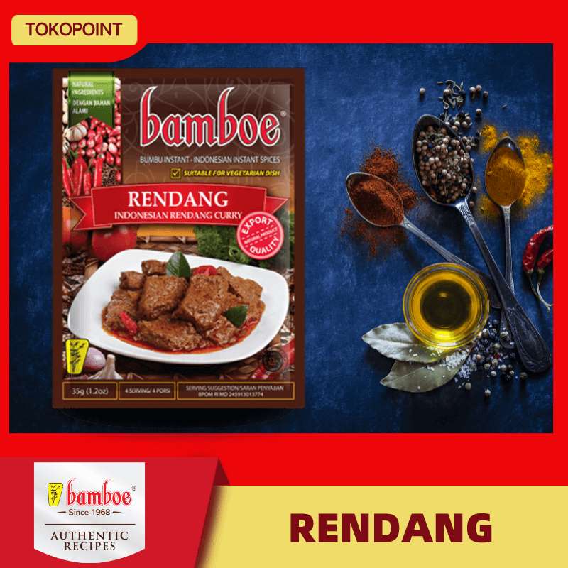 Bamboe Rendang Instant Seasoning Mix - TOKOPOINT.COM - TOKOPOINT.COM