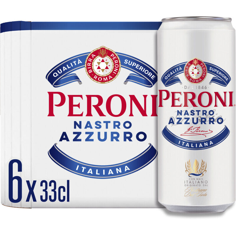 Peroni Nastro Azzurro Special Beer 6x33cl can - TOKOPOINT.COM