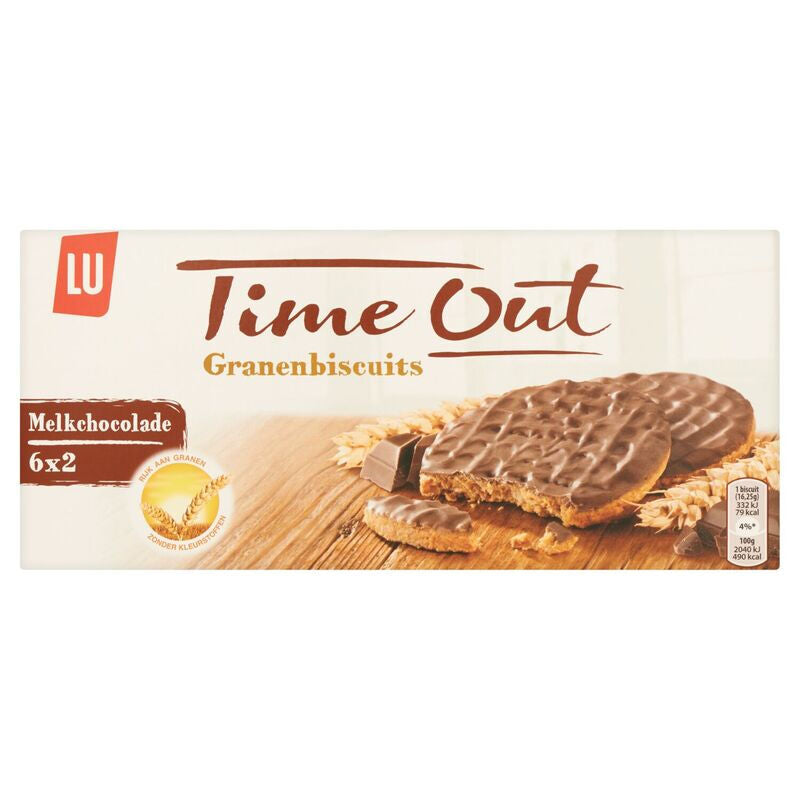 LU Time Out Cereal Biscuits Milk Chocolate 195g - TOKOPOINT.COM