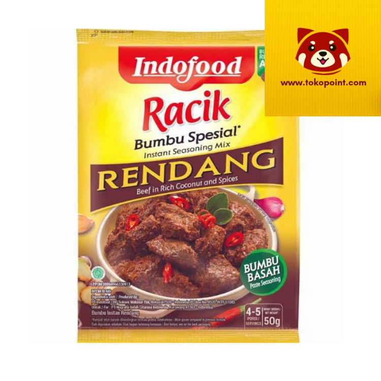 INDOFOOD Racik Instant Seasoning Mix Rendang 50g - TOKOPOINT.COM ...