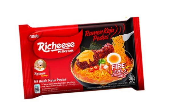 Nabati Richeese Mi Instant Ramen Keju Level 5 - TOKOPOINT.COM