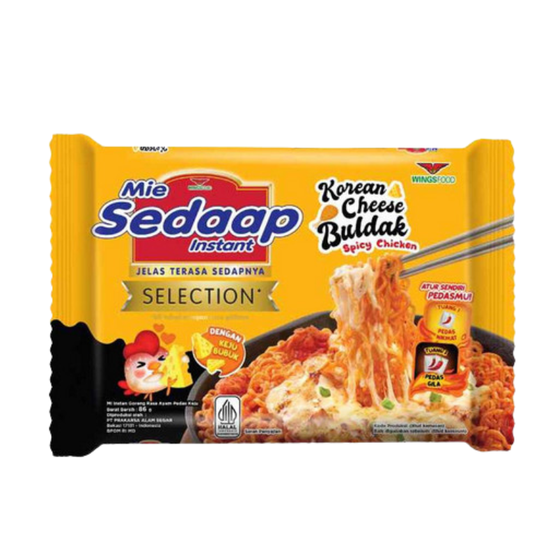 Sedaap Mie Instant Korean Cheese Buldak Ayam 86g - TOKOPOINT.COM
